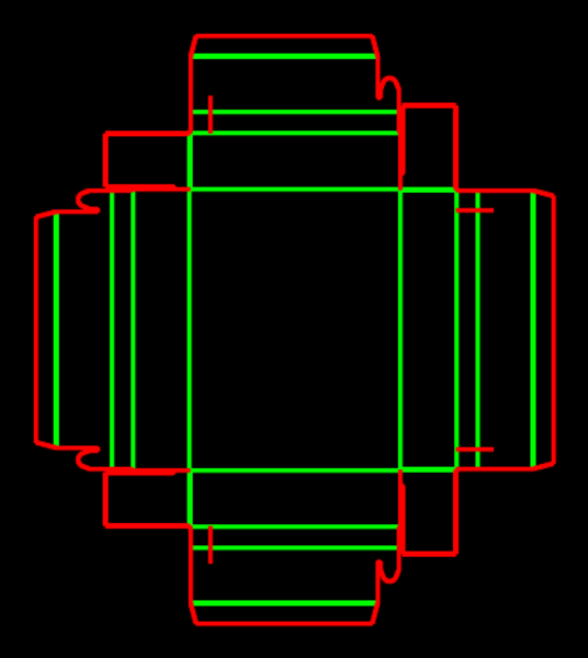Dielines | Food boxes | becf-12003